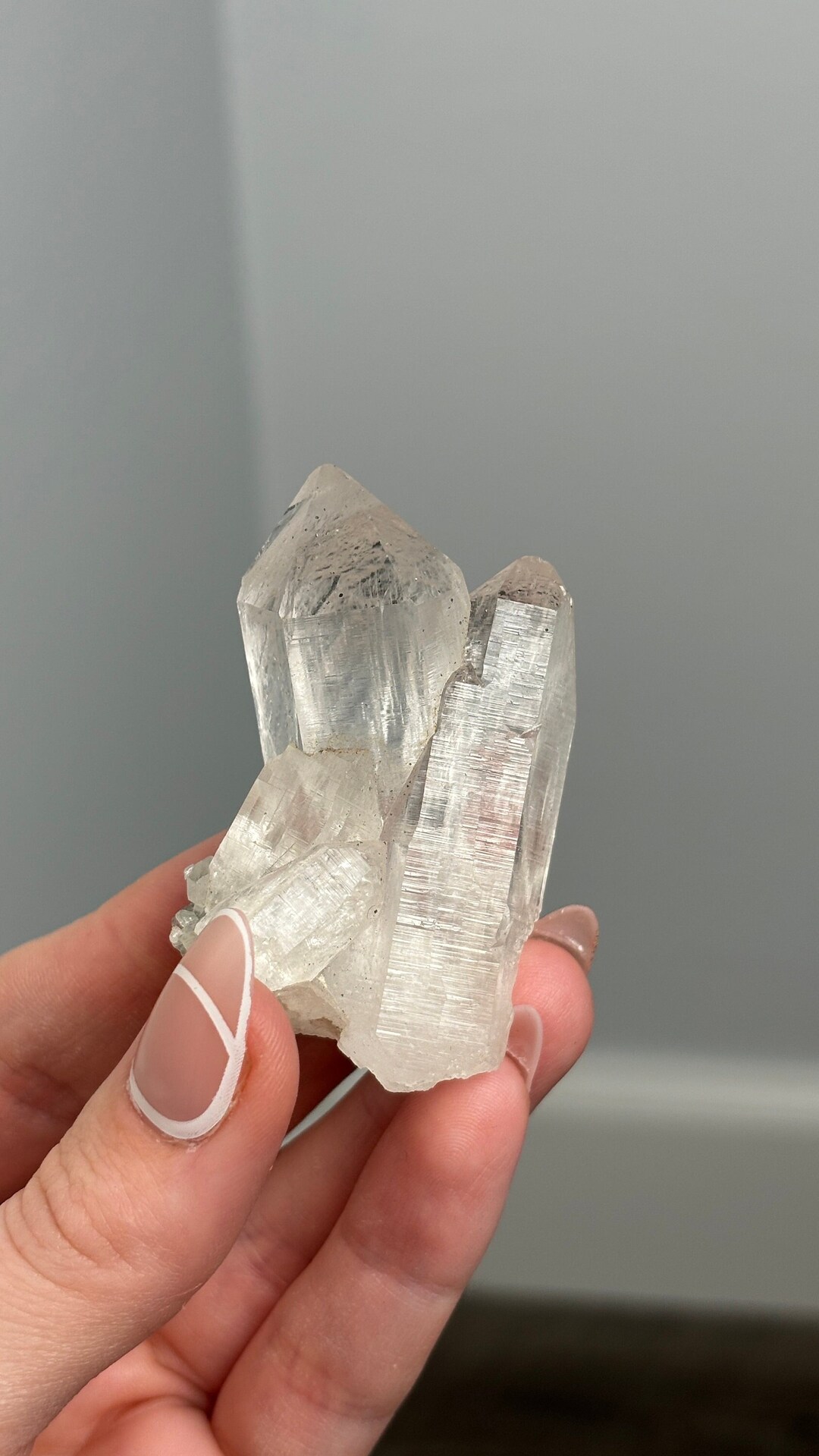 Himalayan Quartz Twin, Lovely Structure, Chlorite Bed, Fantastic ...
