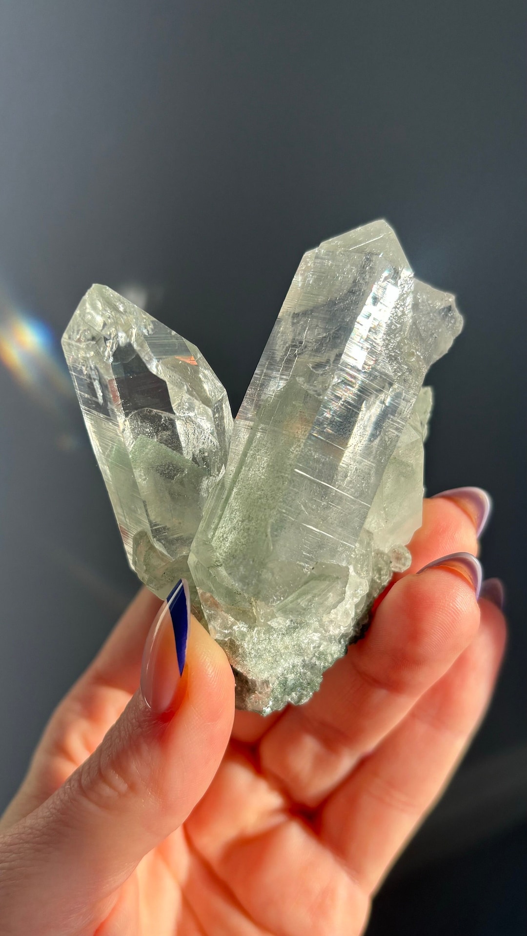 Optically Clear Himalayan Quartz Twin Points With Twin Phantoms ...