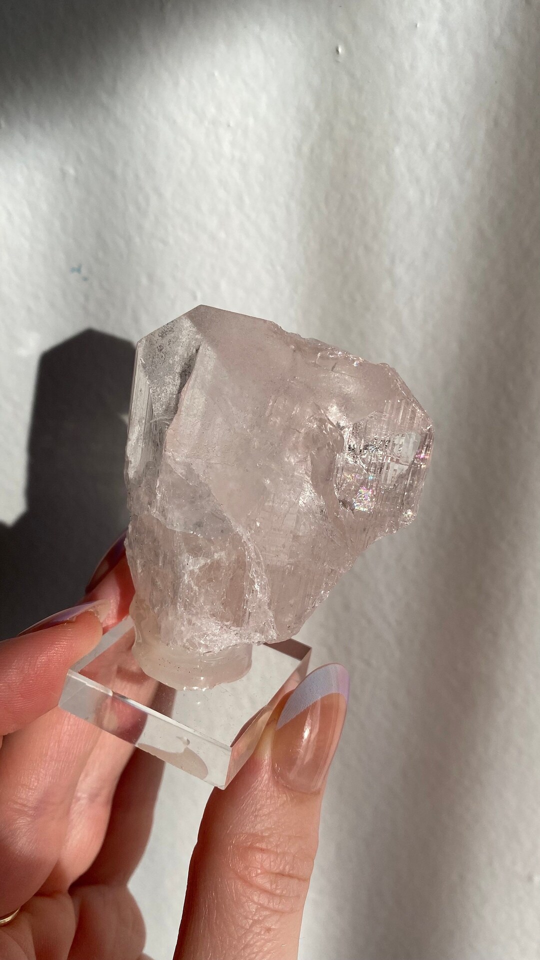 Deep Pink Danburite, Raw Terminated Crystal, Lovely Lustre, Clarity ...