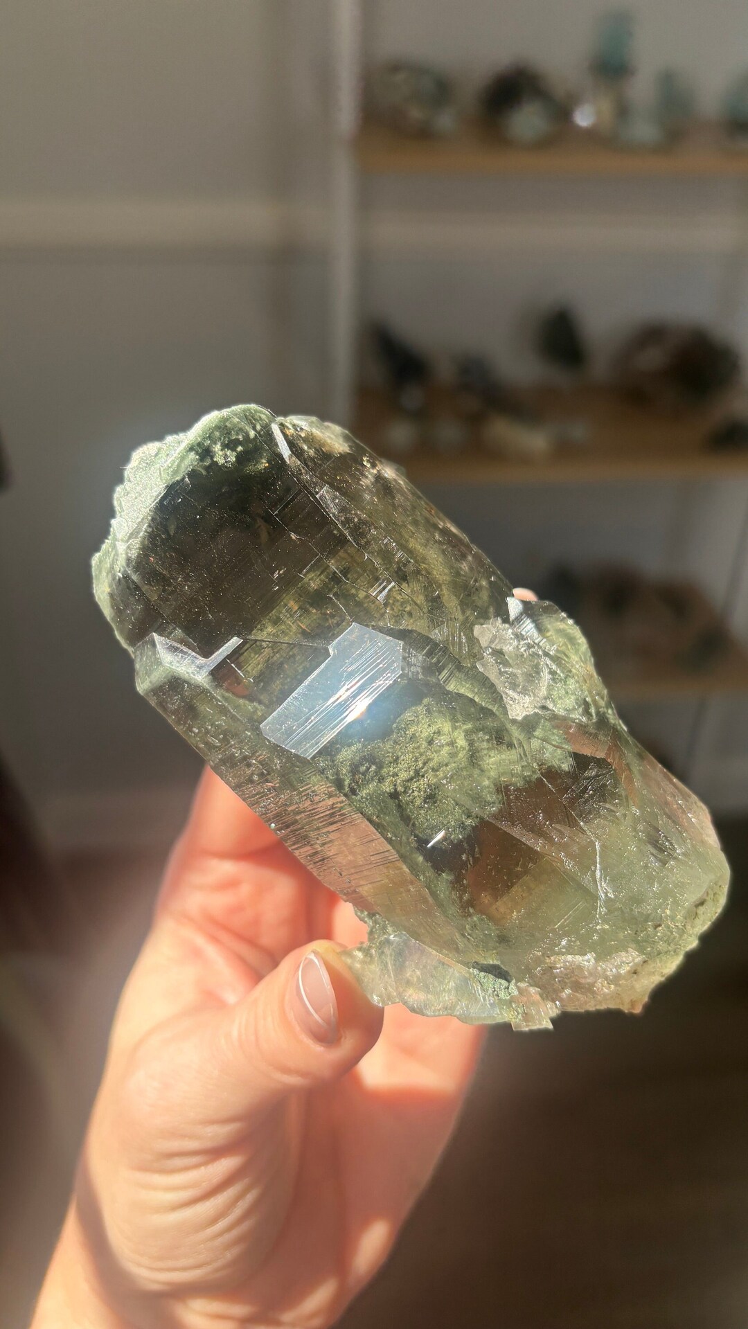 Himalayan Quartz Smoky Point, Large, Extremely Lustrous and Clear ...