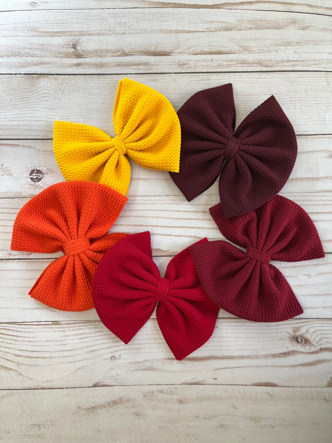 Bullet Fabric Bows Multiple Colors Available 3 Liverpool - Etsy