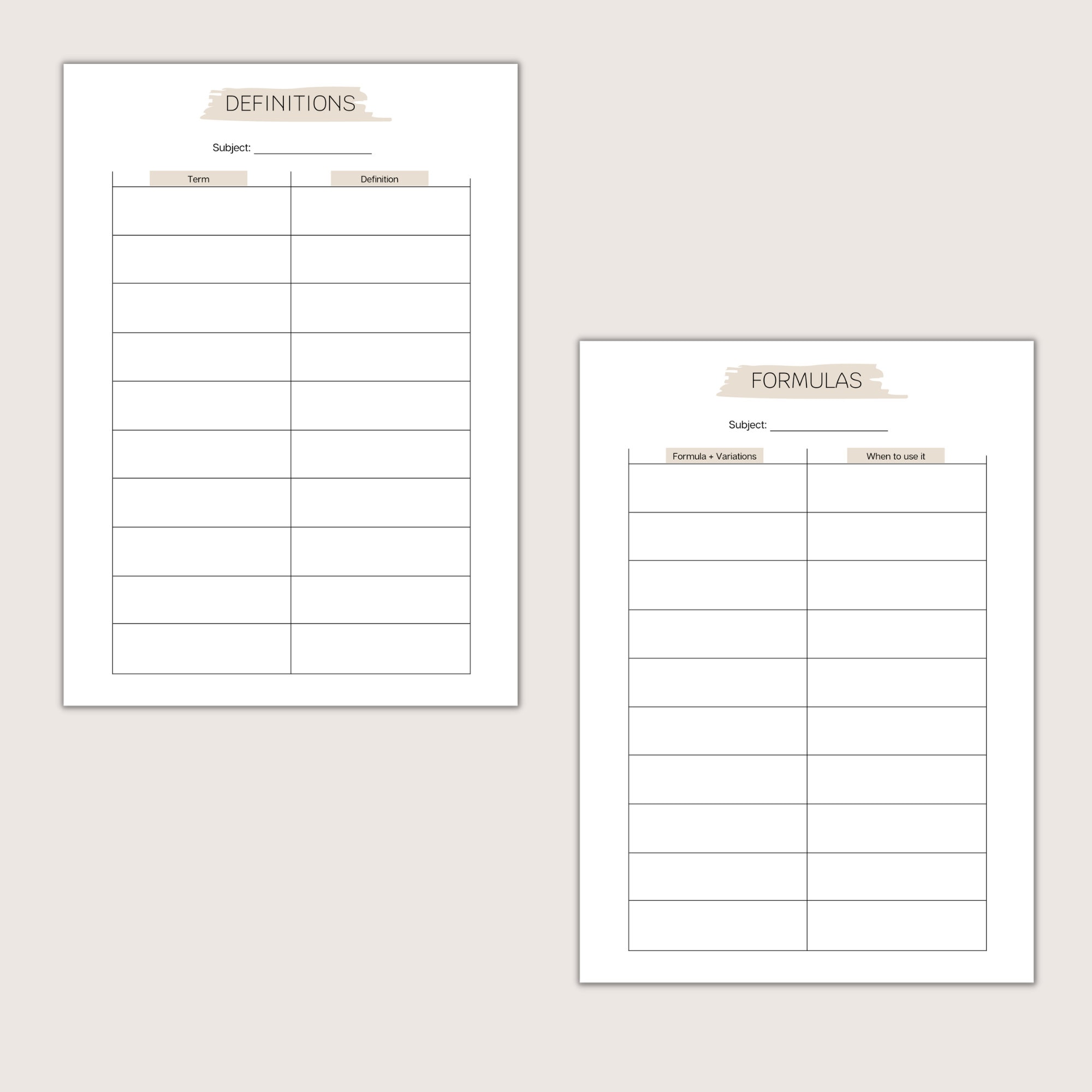 Study Planner Printable, Complete Study Planner, Digital Student ...