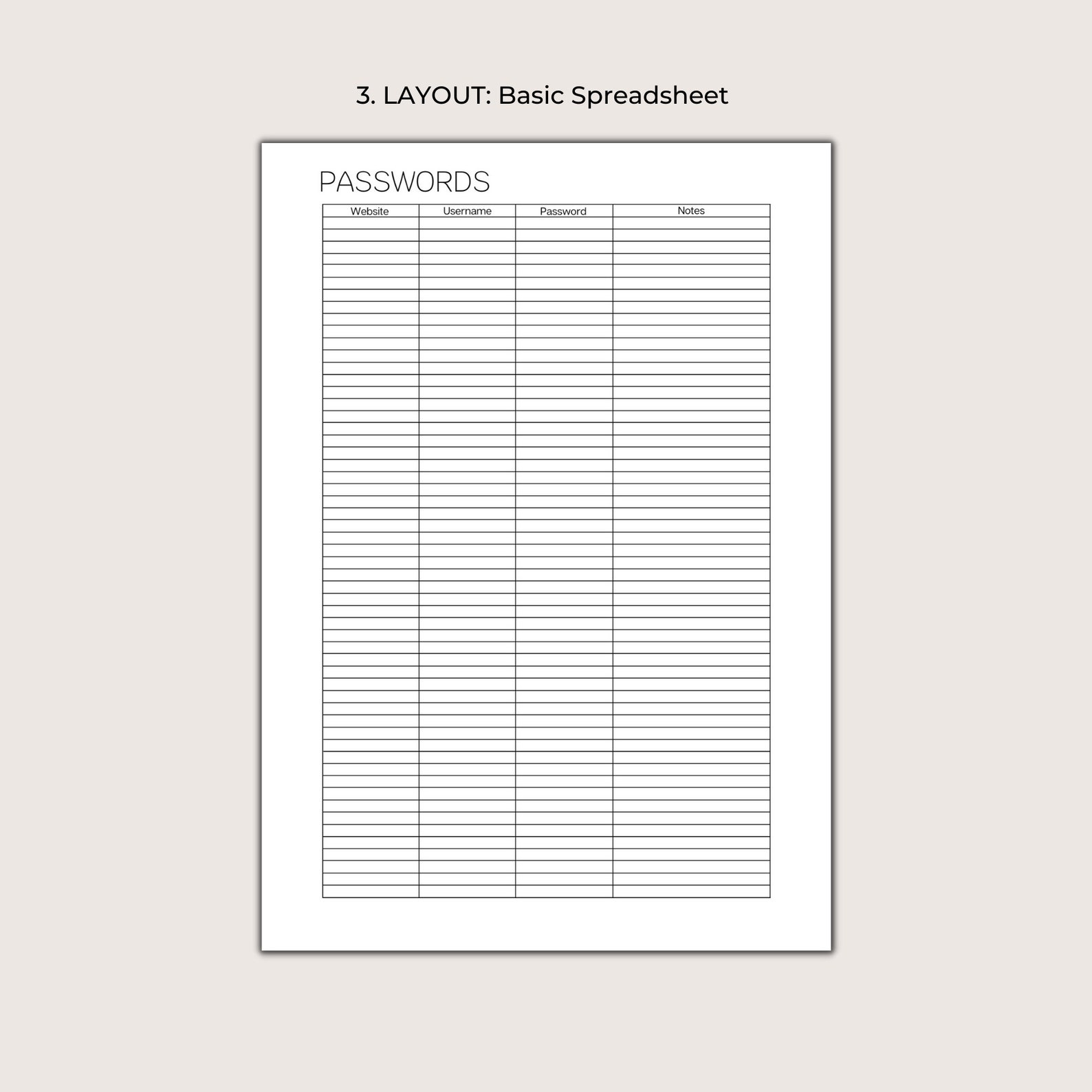 Password Tracker Organizer, Printable Password Tracker, Password Log ...