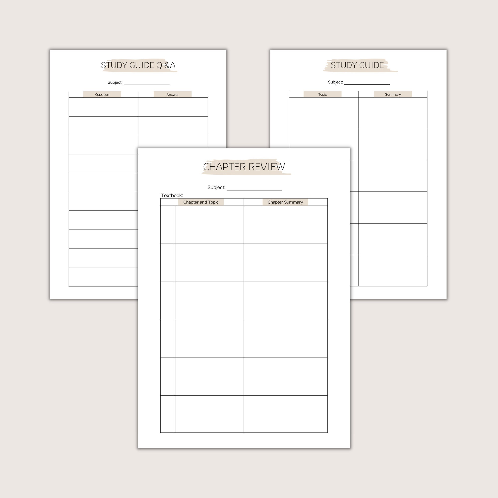 Study Planner Printable, Complete Study Planner, Digital Student ...