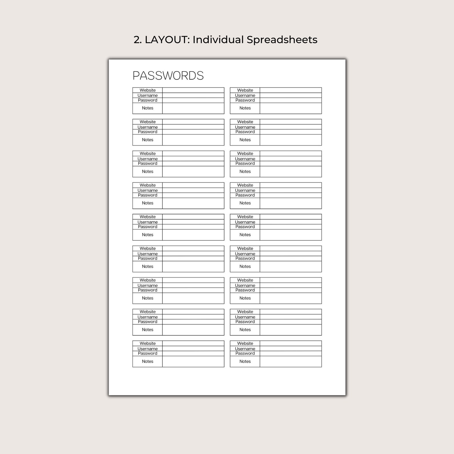 Password Tracker Organizer, Printable Password Tracker, Password Log ...