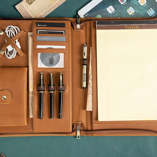 Leather Padfolio - Etsy