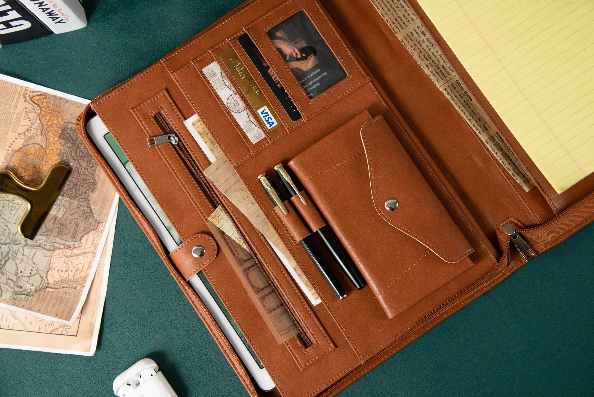 Custom Portfolio Case, Personalized Portfolio for Men/women, Padfolio ...