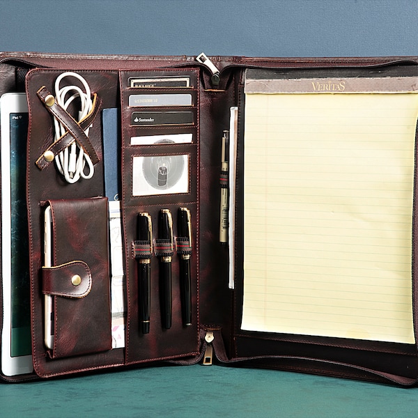 Leather Padfolio - Etsy