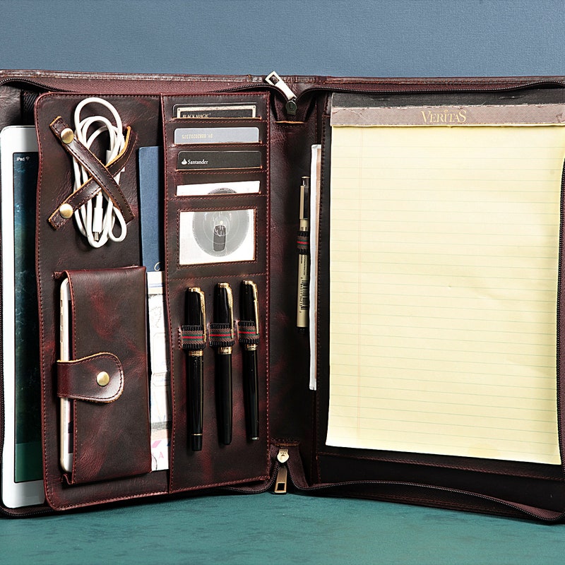 Leather Padfolio - Etsy