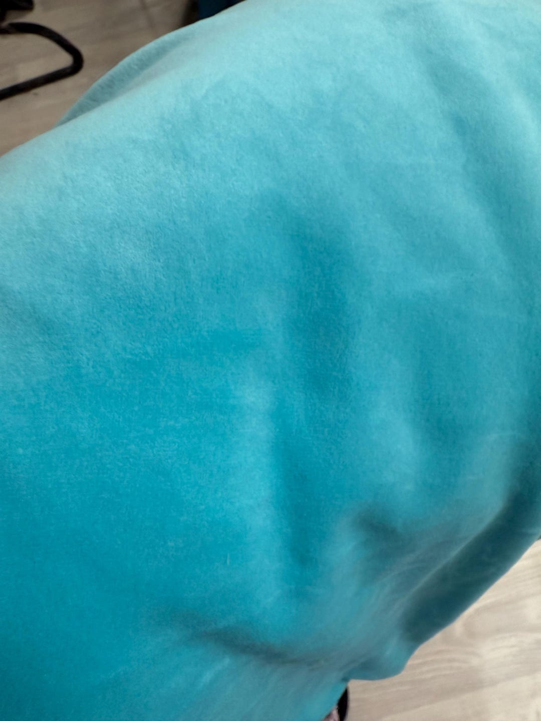 Turquoise Colour Stretch Mochi Plush Minky 4 Way Stretch. 30cm by 50cm ...