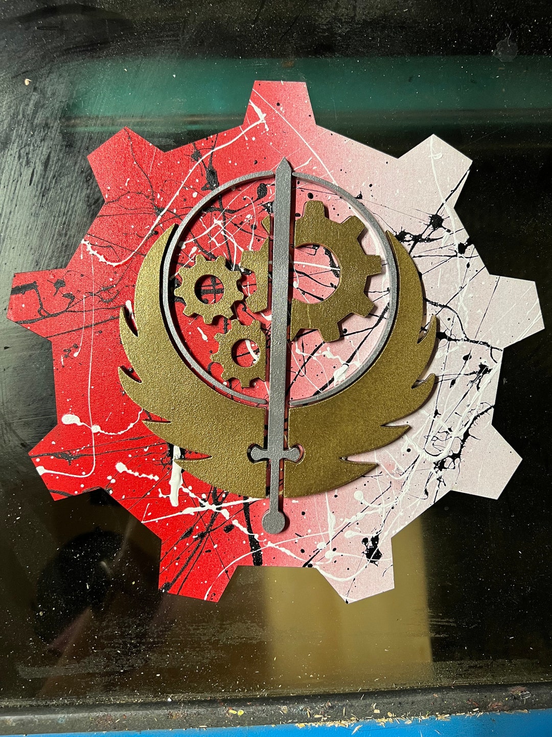 Fallout Inspired Wall Plaque. the Brotherhood of Steel - Etsy