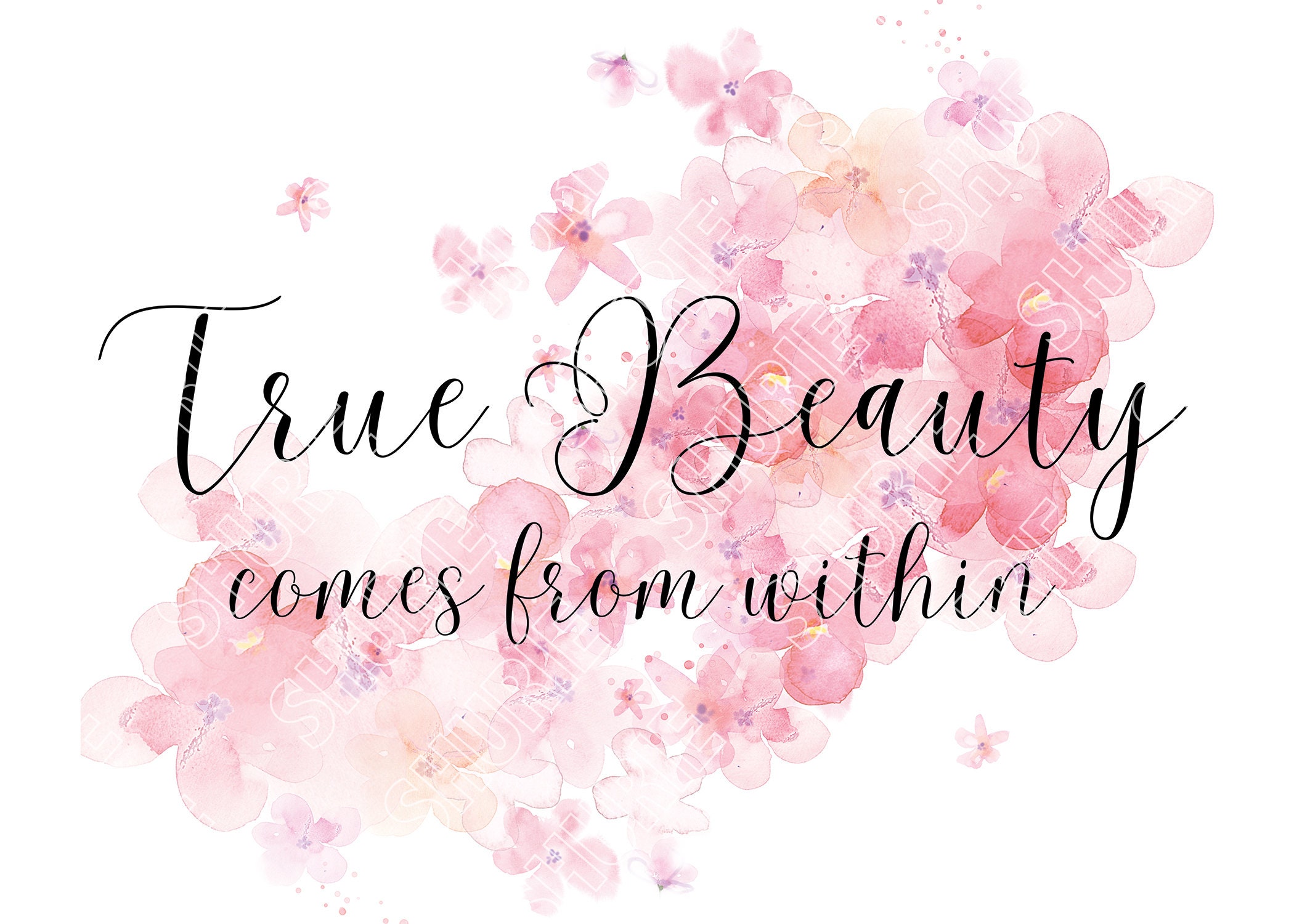 True Beauty Comes From Within PRINTABLE ART, Wall Art, Digital Art ...