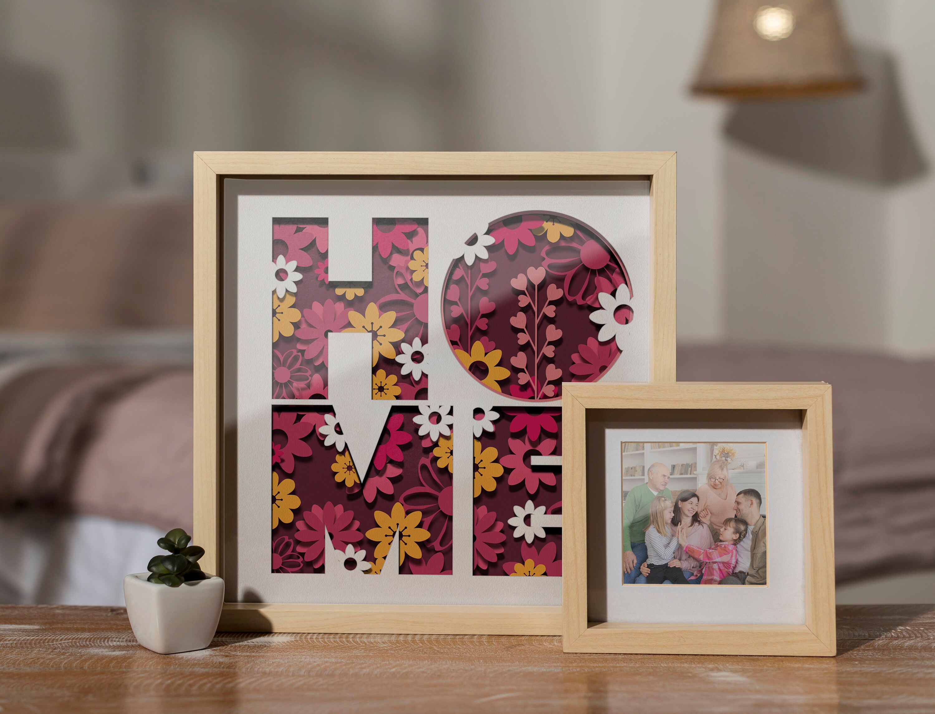 3D Home SVG 3D Home Frame SVG 3D Home Flowers SVG 3D - Etsy