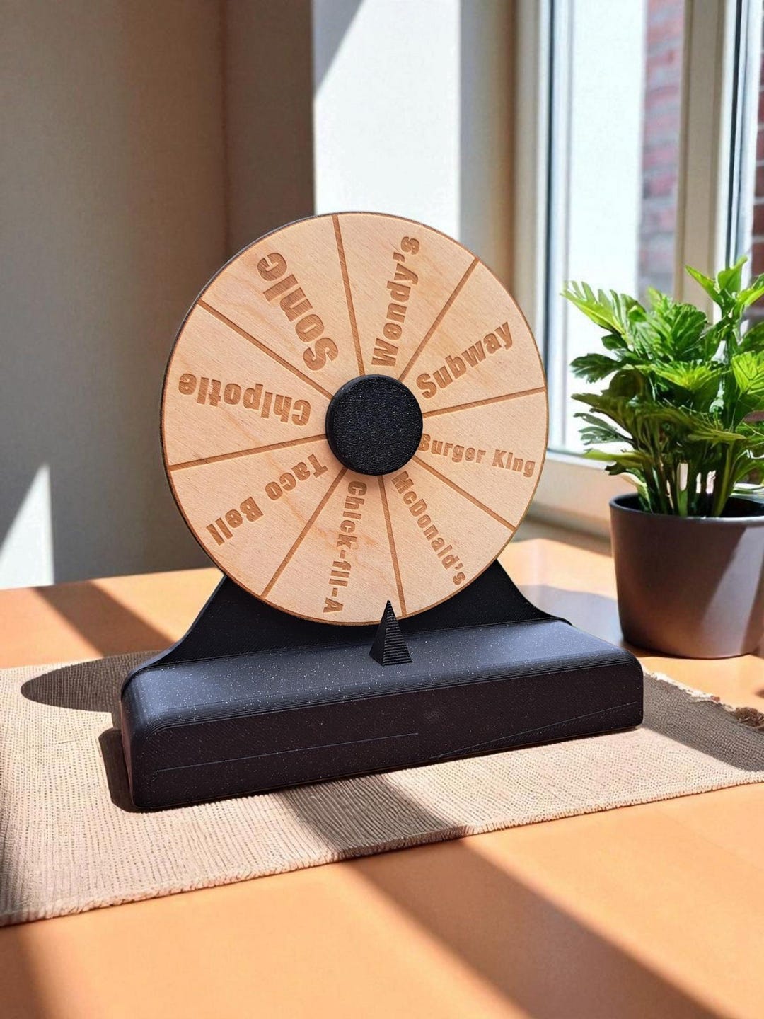 Fast Food Decision Spinner Wheel | CUSTOMIZABLE Restaurant Picker ...