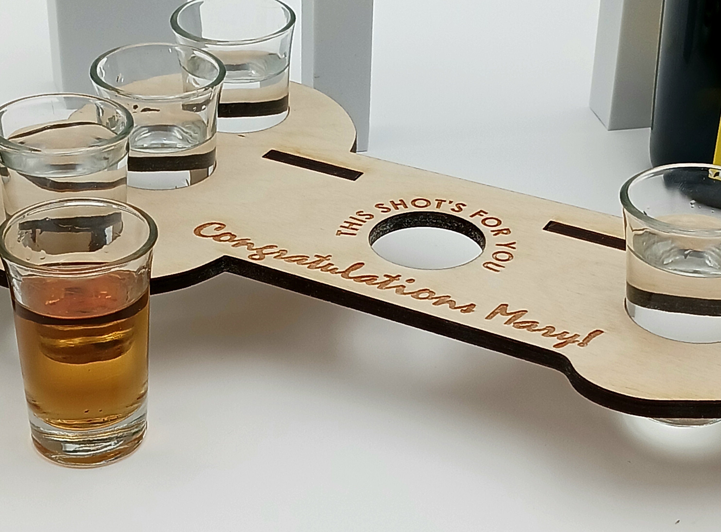 Custom Bachelorette Party Shot Glass Holder Bridal Gift Penis - Etsy