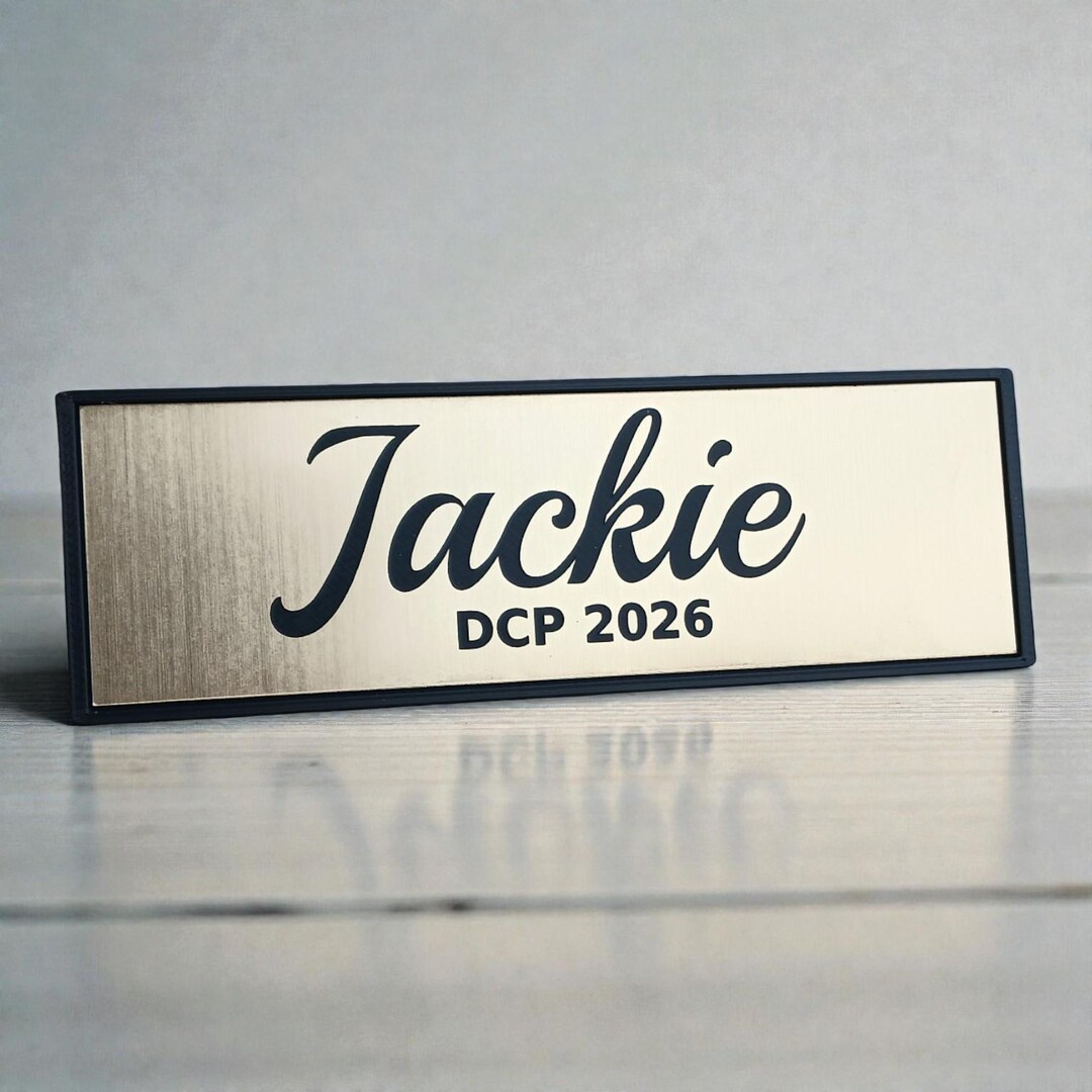 Disney College Program Name Plate | Custom DCP Desk Sign | Gold ...