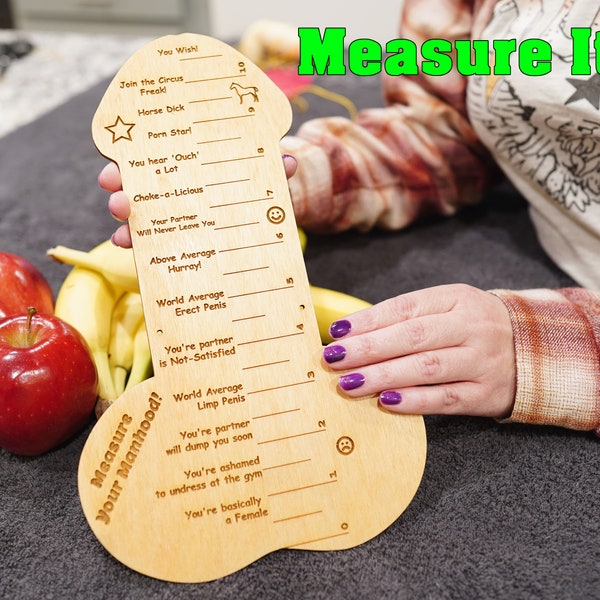 Penis Measuring Ruler Etsy