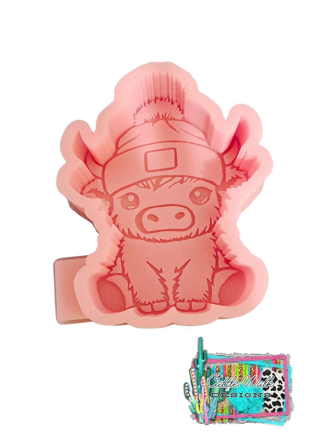 Highland Cow With Beanie Hat Silicone Freshie Mold - Etsy