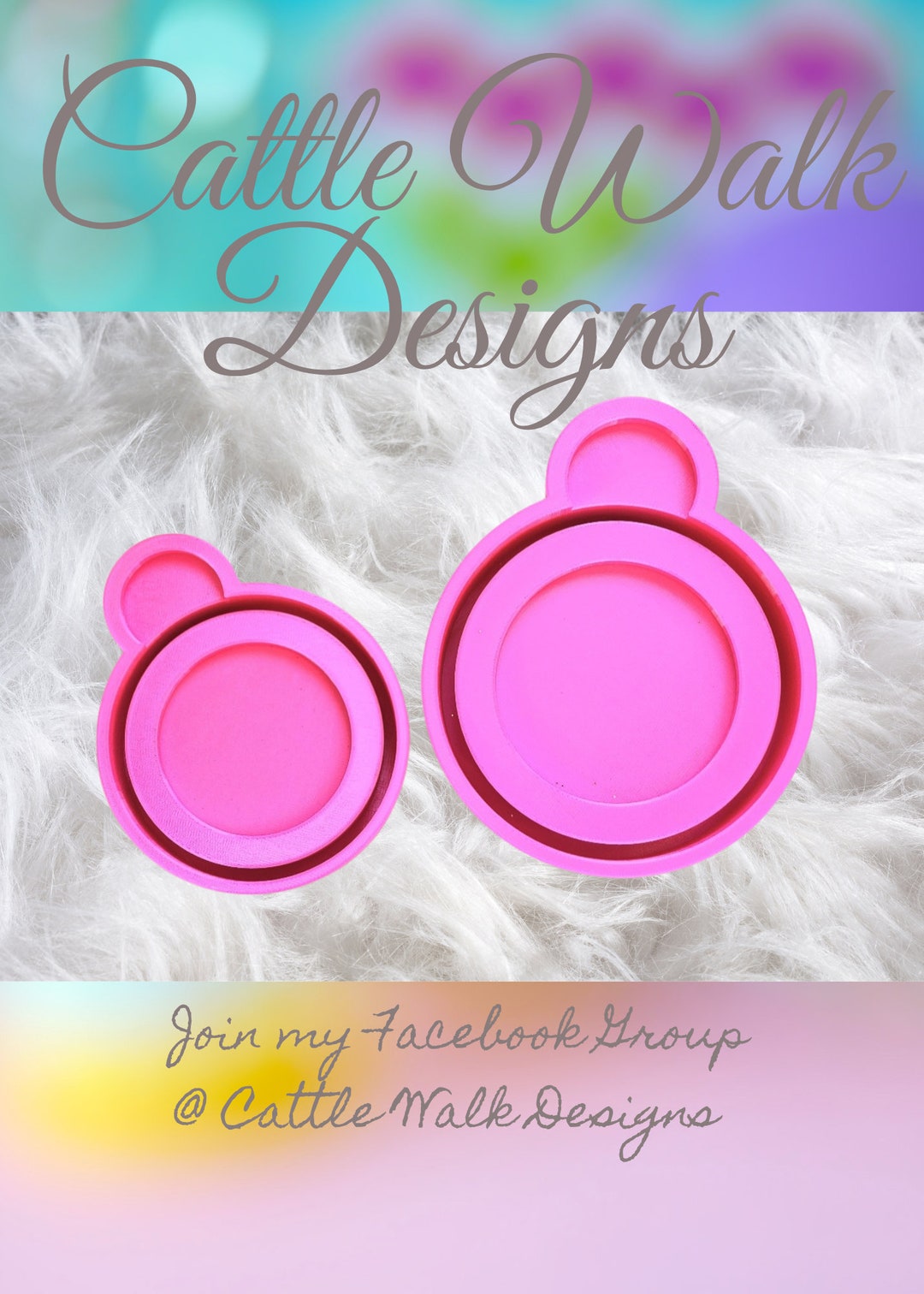 3 or 4 Round Shaker Freshie Silicone Mold W/ - Etsy