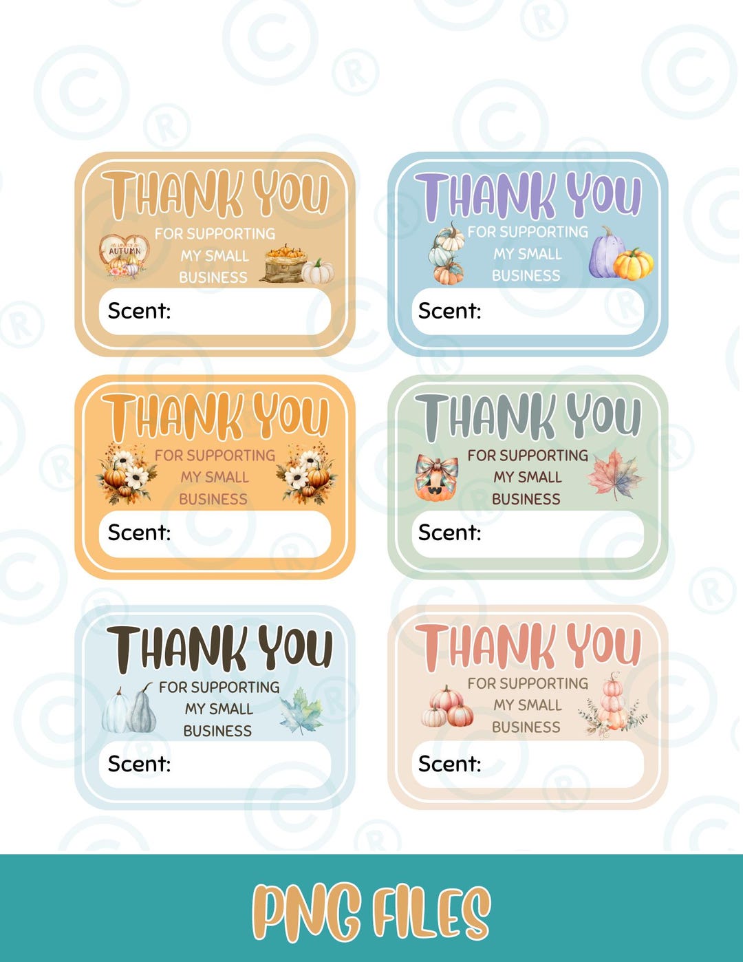 Sticker Scent Label Bundle PNG Digital Download Seasonal Christmas Fall ...