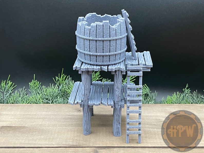 Water Tower | Rain Catcher | Miniature Gaming Terrain Kit | Gamescape3d ...