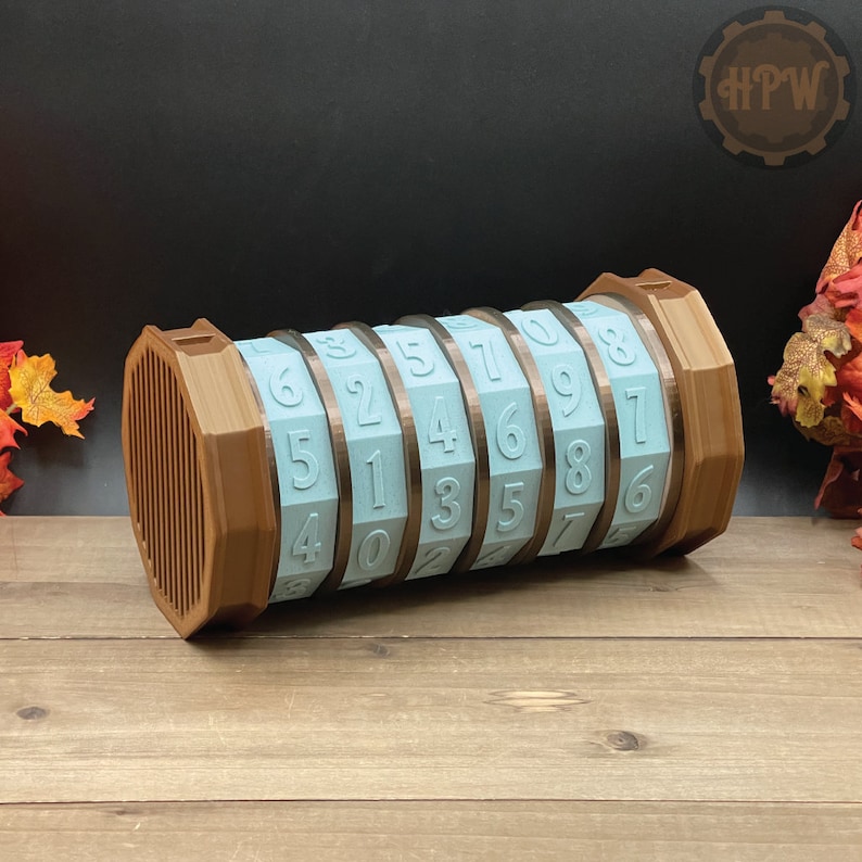 Large Resettable Cryptex Lock Box Puzzle Container Secret Storage - Etsy