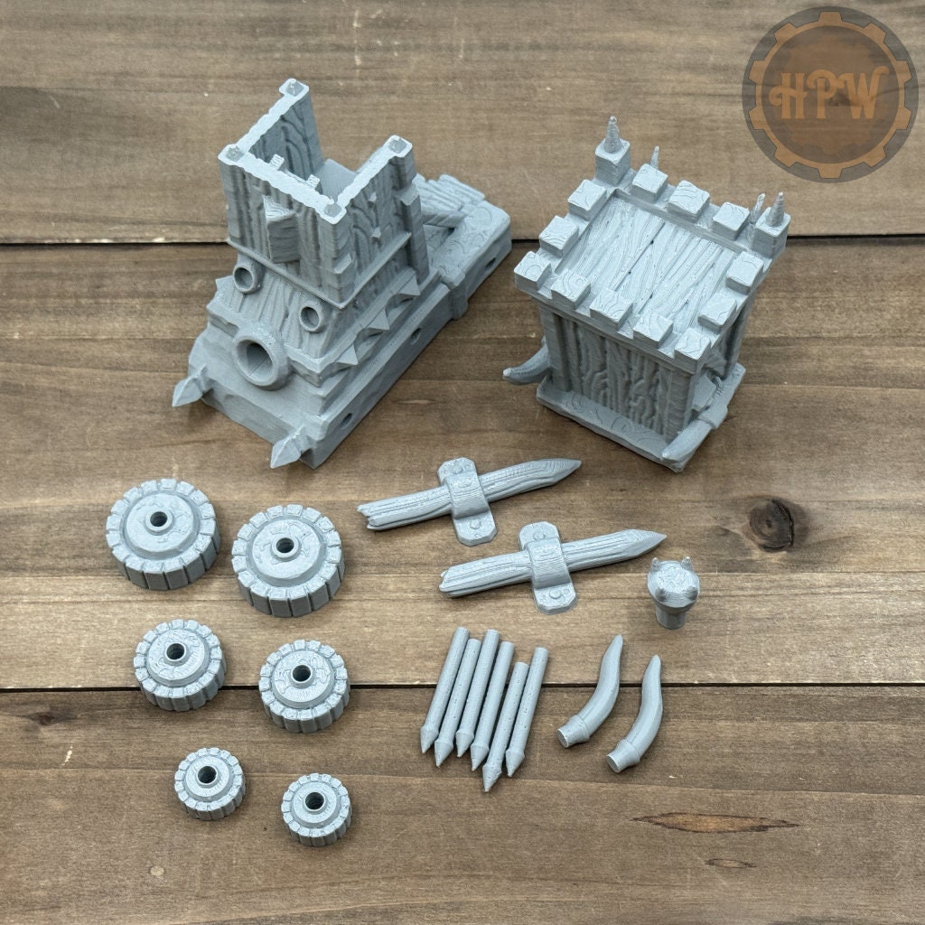 Siege Tower Dwarven War Machine Unchained Games Tabletop - Etsy