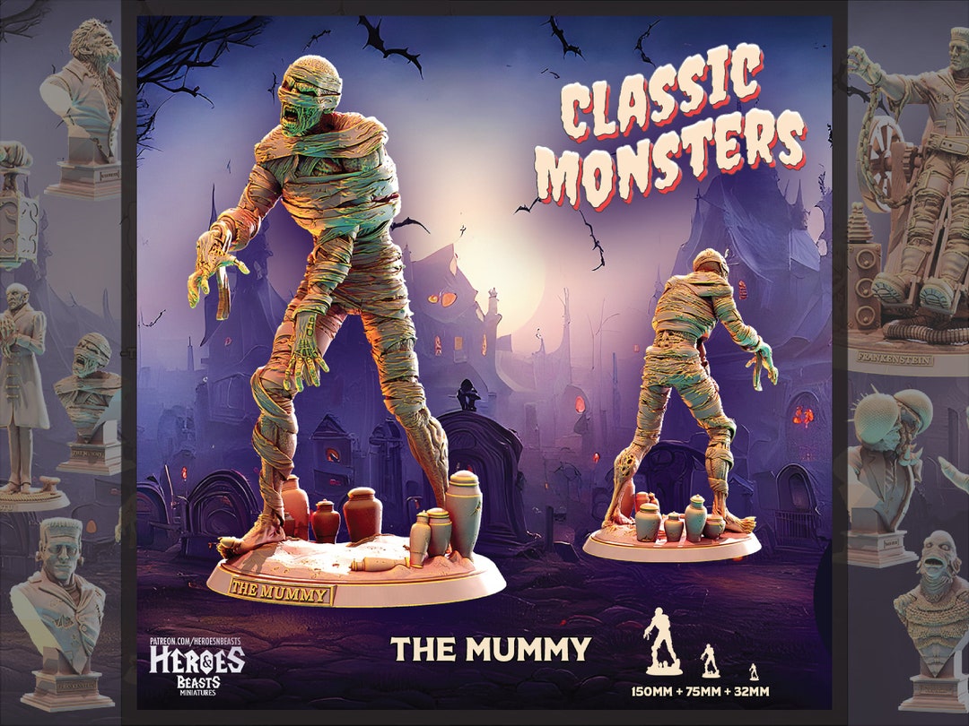 Mummy | Undead Miniature | Heroes & Beasts | Classic Movie Monsters ...