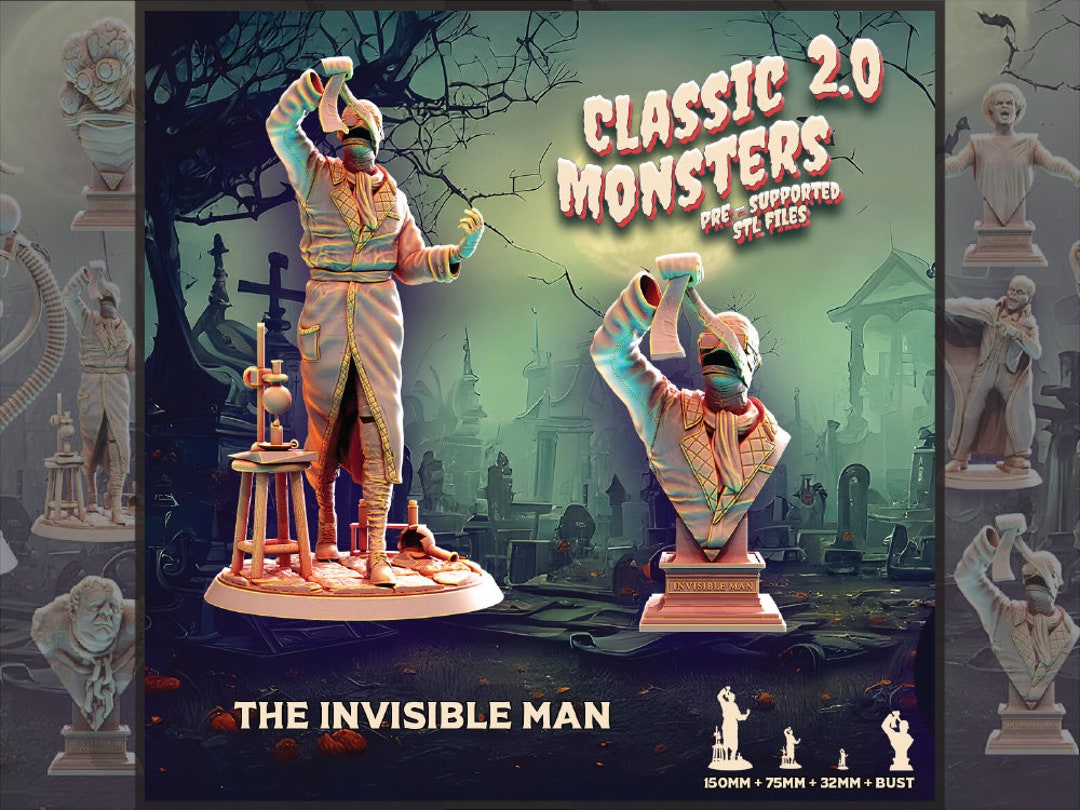 Invisible Man | Monster Miniature | Heroes & Beasts | Classic Movie ...