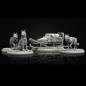Dog Sled | Arctic Miniature | the Frozen Madness | Adaevy Creations ...