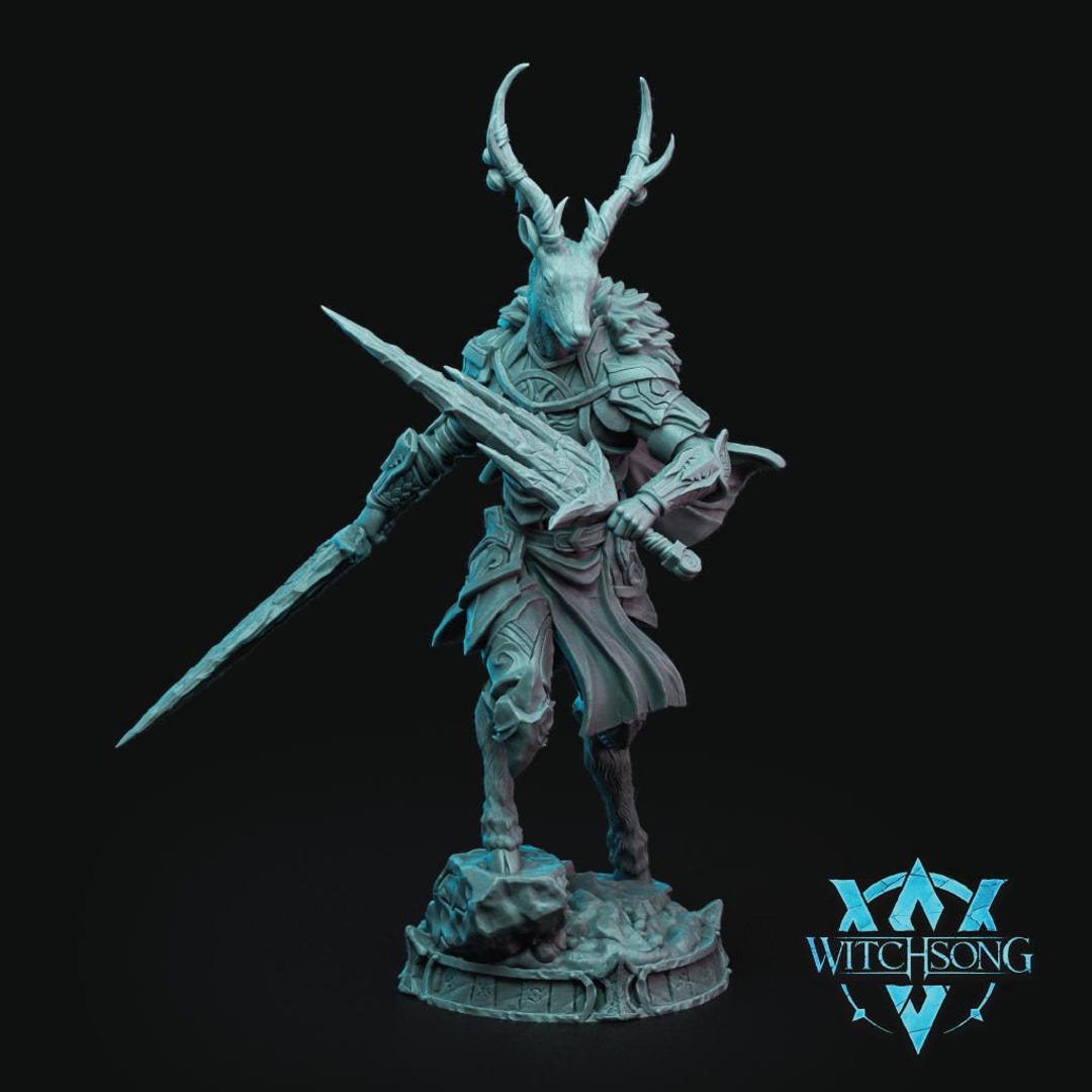 Santa's Coursers | Reindeer Miniature | Witchsong Miniatures | Winter's ...