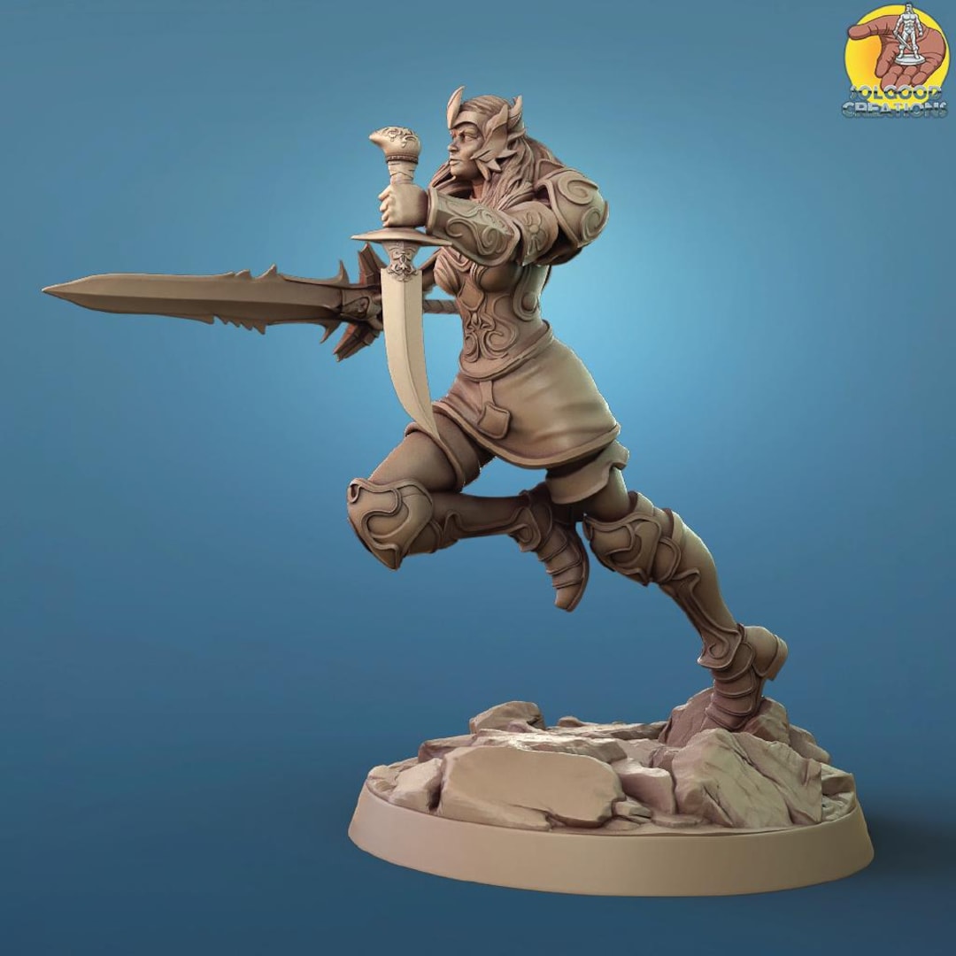 Ankya the Valkyrie | Norse Miniature | Solgood Creations | 3D Resin ...