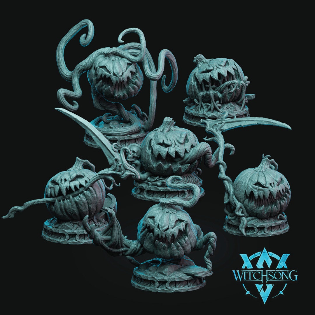 Harvest Soldier Pumpkins | 3D Resin Print | Witchsong Miniatures - Etsy