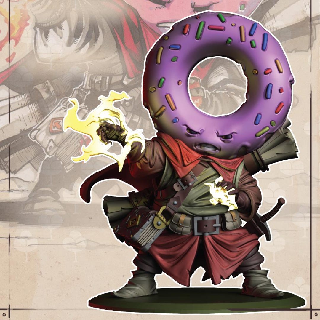 Donut Battle Mage | Sweet Soldier | Food Fight | Quirky Unlimited | 3D ...