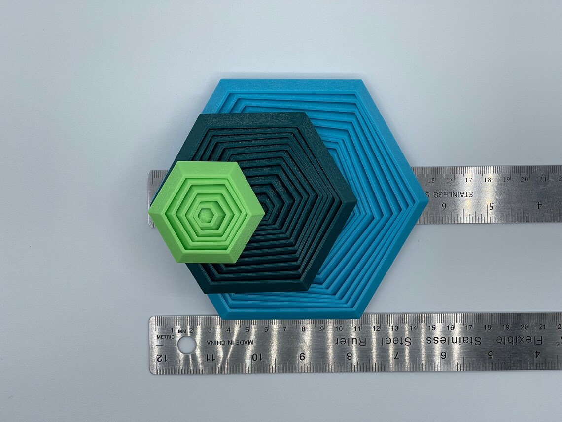 Nested Hexagon Fidget Toys - Etsy