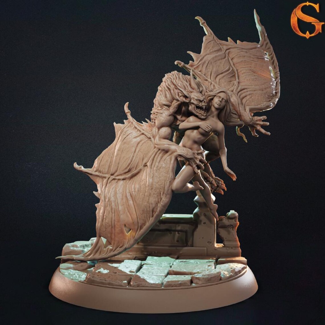 Orpho, Giant Vampire Bat | Nightmare Miniature | Solgood Creations | 3D ...