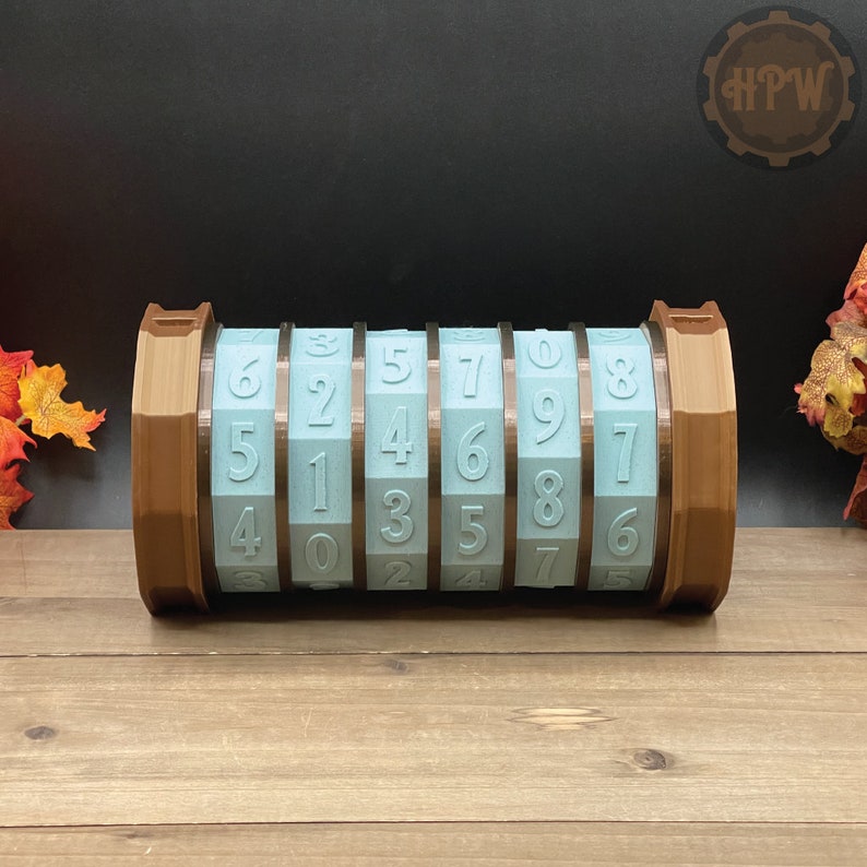 Large Resettable Cryptex Lock Box Puzzle Container Secret Storage - Etsy