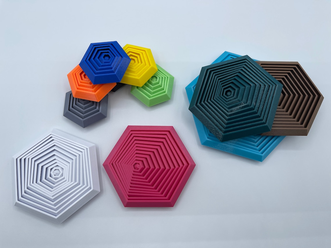 Nested Hexagon Fidget Toys - Etsy