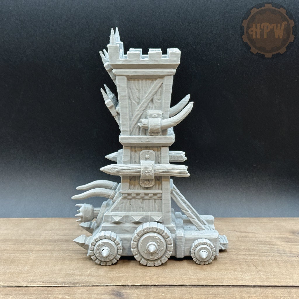 Siege Tower Dwarven War Machine Unchained Games Tabletop - Etsy