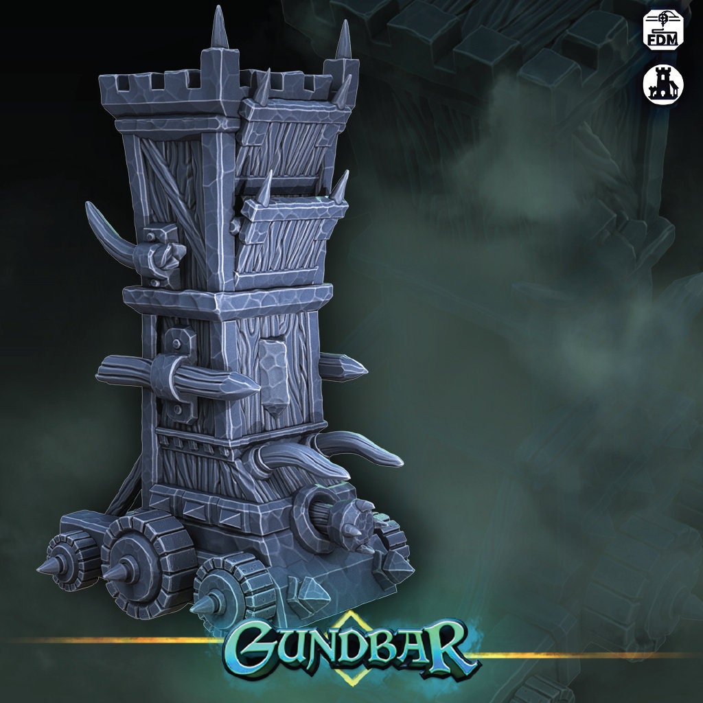 Siege Tower Dwarven War Machine Unchained Games Tabletop - Etsy