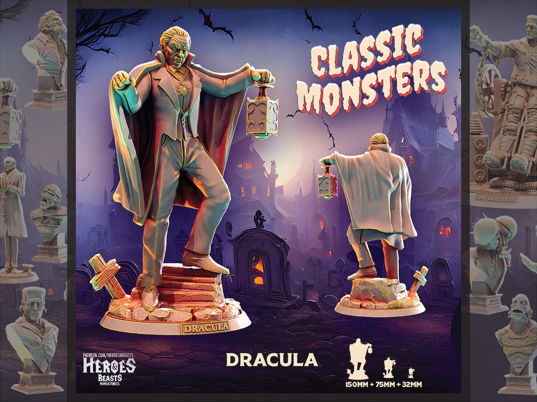 Dracula | Vampire Miniature | Heroes & Beasts | Classic Movie Monsters ...
