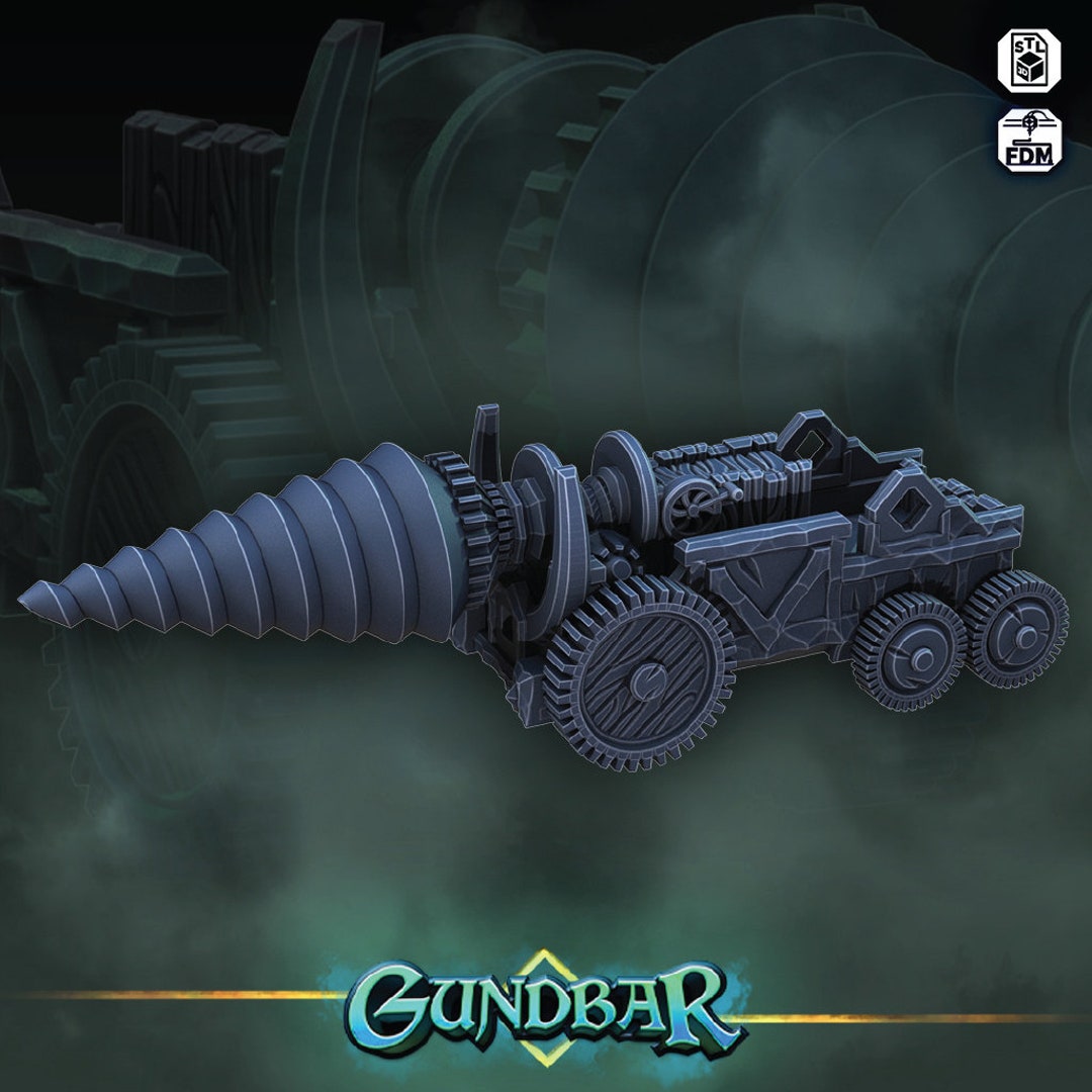 Mining Drill | Dwarven Machine | Unchained Games | Tabletop Accessory ...