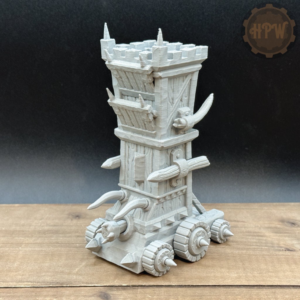 Siege Tower Dwarven War Machine Unchained Games Tabletop - Etsy