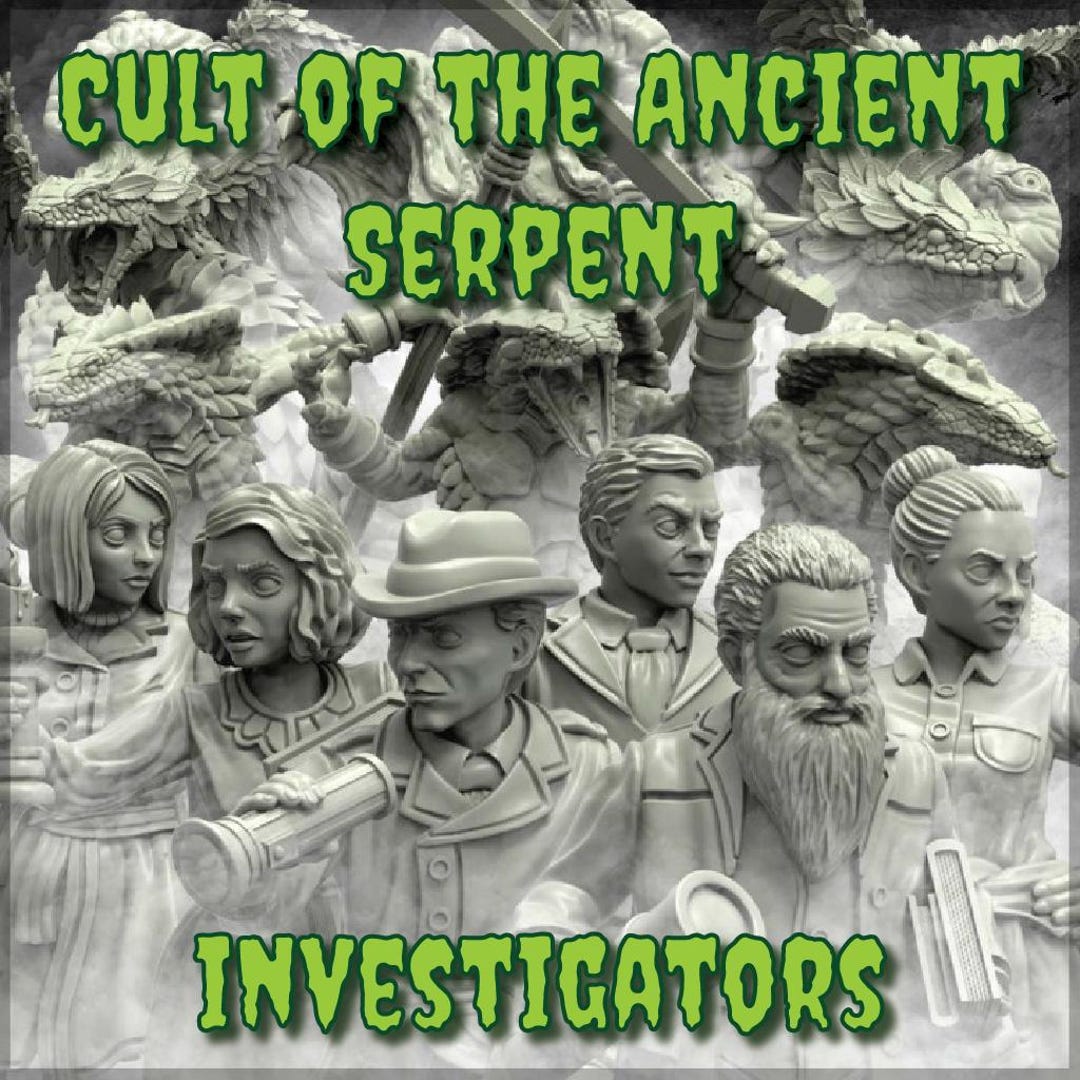Cult Investigators | Cult of the Ancient Serpent | Adaevy Creations ...