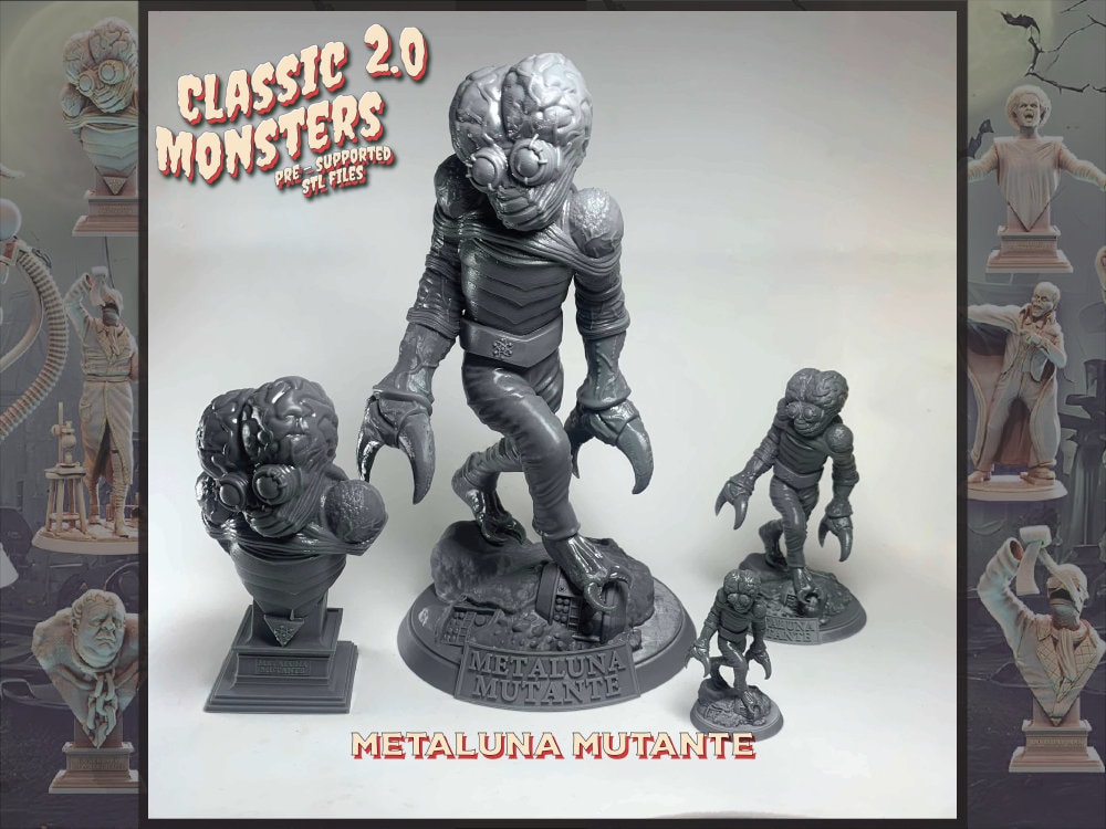 Metaluna Mutant Alien Miniature Heroes & Beasts Classic Movie Monsters ...