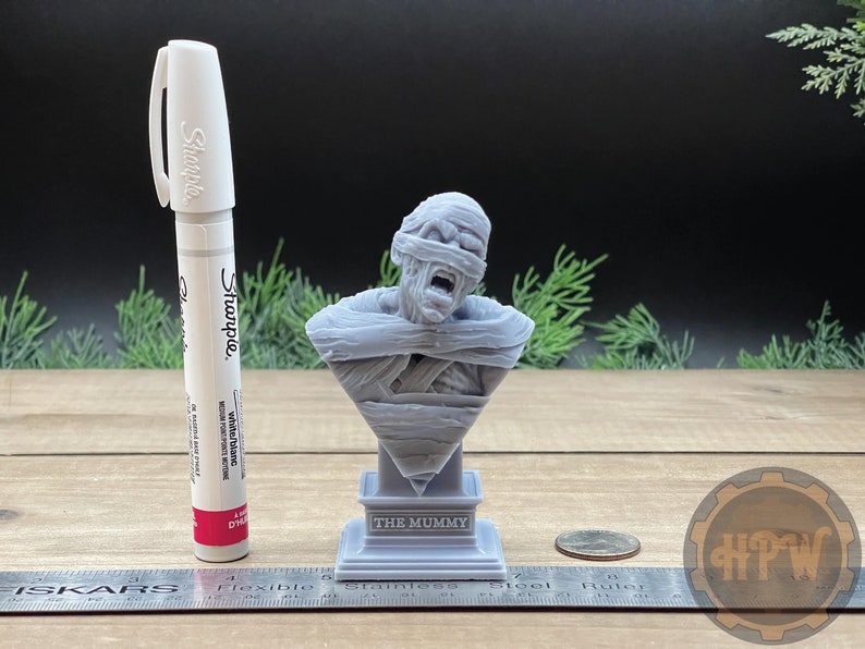 Mummy Bust Undead Statue Heroes & Beasts Classic Movie Monsters Dnd ...