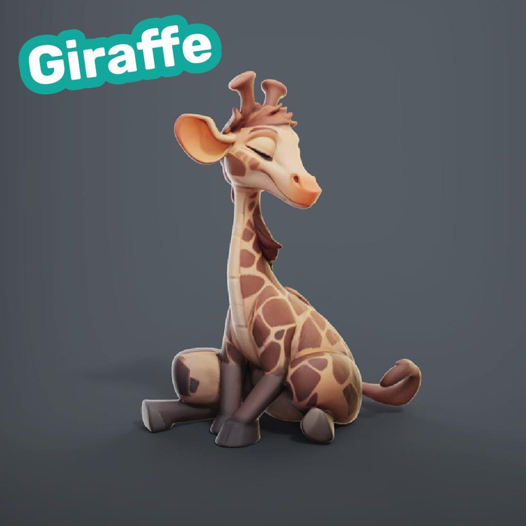 Giraffe | Jungle Miniature | Benchmark Miniatures | Animals | 3D Resin ...