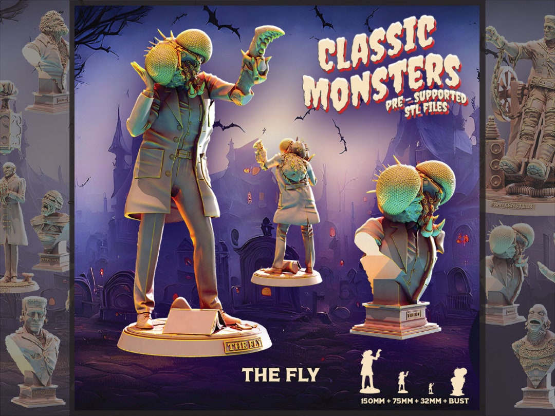 The Fly | Monster Miniature | Heroes & Beasts | Classic Movie Monsters ...