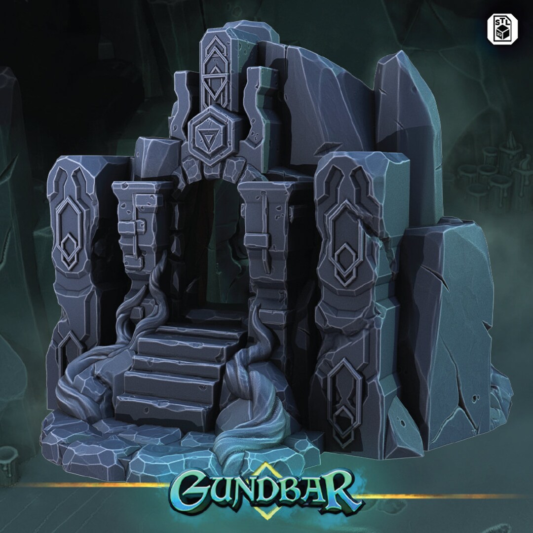 Ancestor's Temple Dwarven Terrain Unchained Games Tabletop Accessory ...