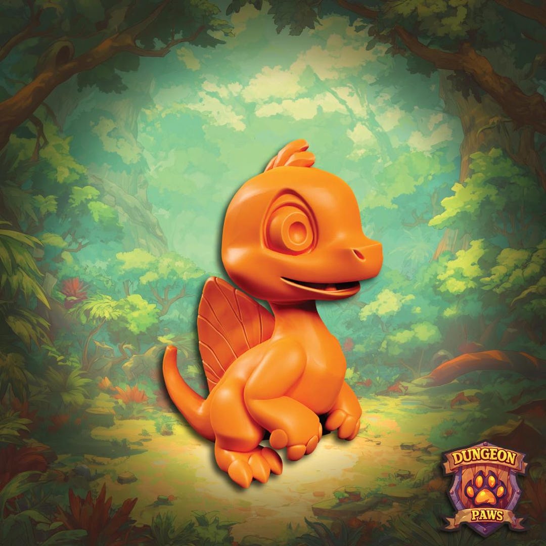 Spiny the Spinosaurus | Chibi Miniature | Dungeon Paws | Tiny Pals ...